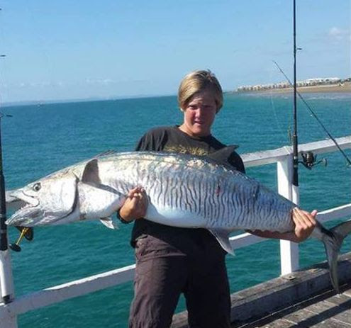 Big Spanish mackerel from Urangan Pier - Fishing World