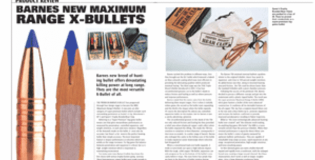 Barnes NEW maximum range X-bullets - Sporting Shooter Barnes NEW maximum range X-bullets - Sporting Shooter