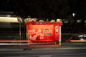 OAK heats Melbourne bus stop - AdNews