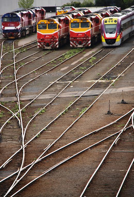 V-Lines on Spencer Street - Australian Photography
