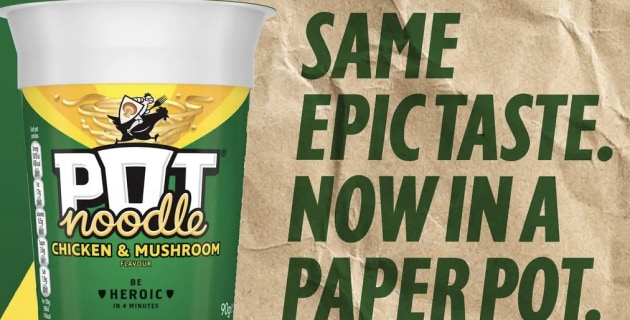 Unilever's Pot Noodle trials paper pot in UK - PKN Packaging News
