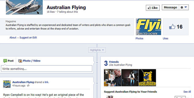 Australian Flying Goes Facebook - Australian Flying