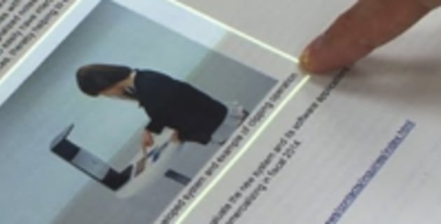 Fujitsu turns printed paper into interactive touchscreen - Print21