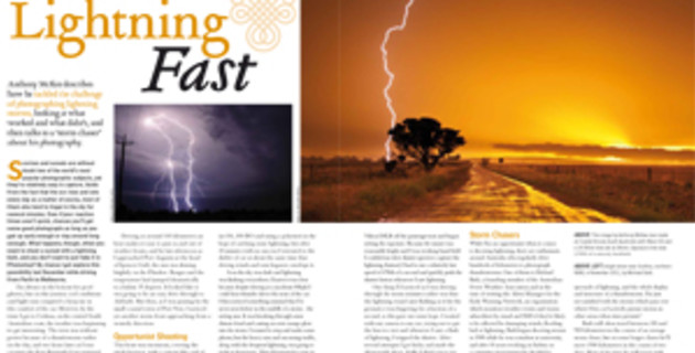 How to capture a lightning scene - Australian Photography