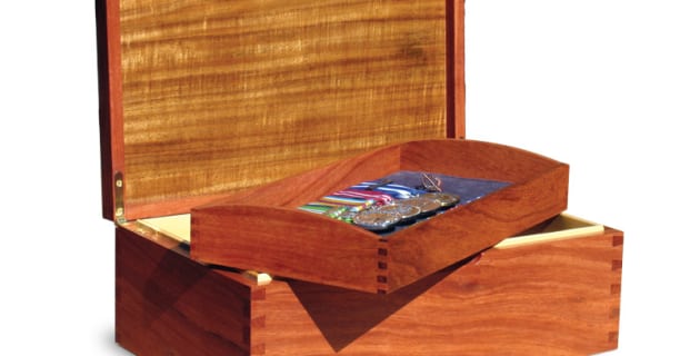 Military Medals Box - Australian Wood Review