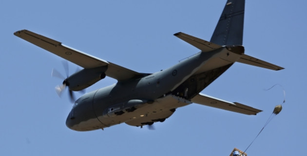 C-27J Spartan conducts first airdrop training sortie - Australian ...