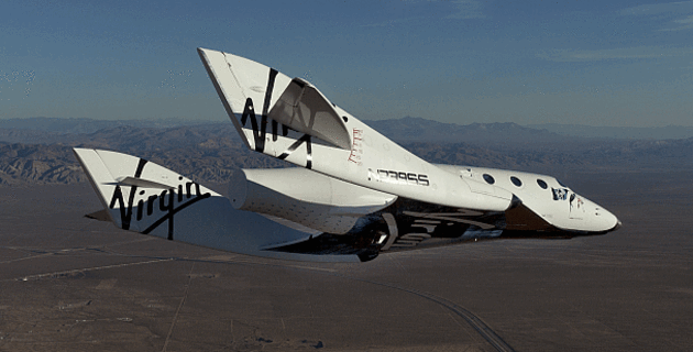 Virgin Galactic SpaceShipTwo's first feathered flight - Australian Flying