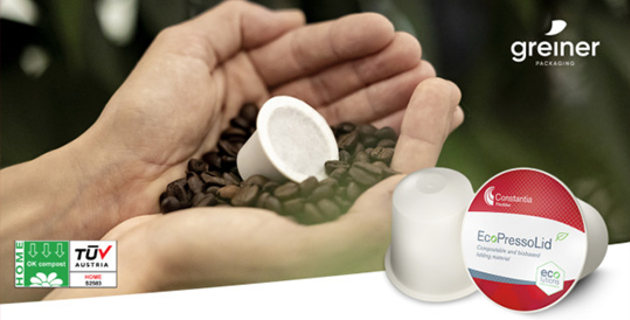 Greiner, Constantia launch compostable coffee pod - PKN Packaging News