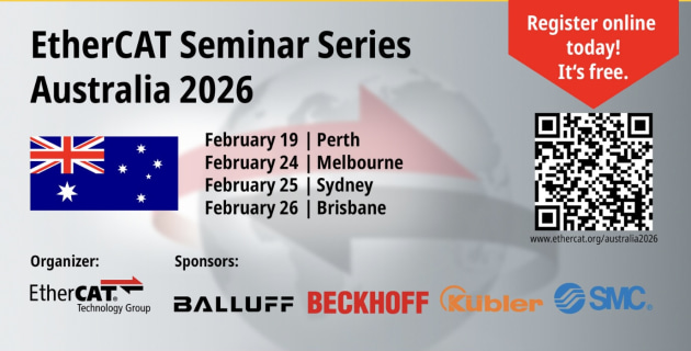 EtherCAT seminars to tour Australia in February - PKN Packaging News