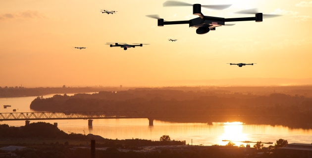$100K of drones fall from the sky in Perth display - Australian Photography