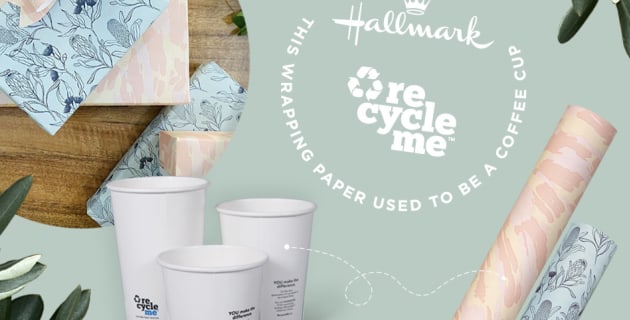 Detpak cups recycled as Hallmark gift wrap - PKN Packaging News