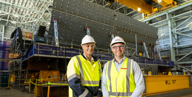 MG Engineering is progressing work on Hunter class frigate side shells ...