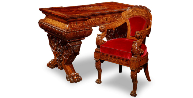 Secrets no more: King Carlo Alberti’s writing desk - Australian Wood Review