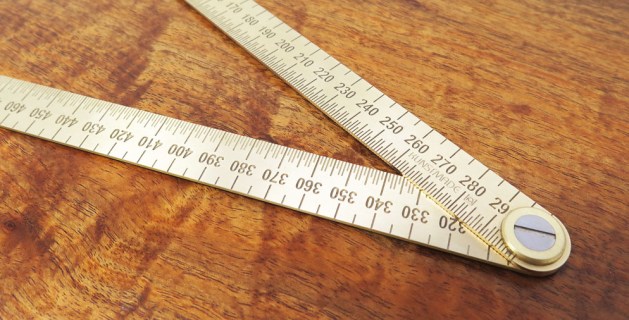 Kunstmade folding brass ruler - Australian Wood Review