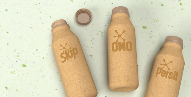 Unilever creates world-first paper detergent bottle - PKN Packaging News