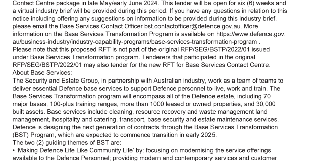 ADM Premium 774 Tenders - Australian Defence Magazine