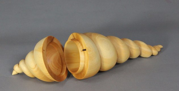 Turned and Carved Shell Box - Australian Wood Review