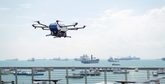 Trials begin on UAS parcel deliveries to ships - Australian Defence ...