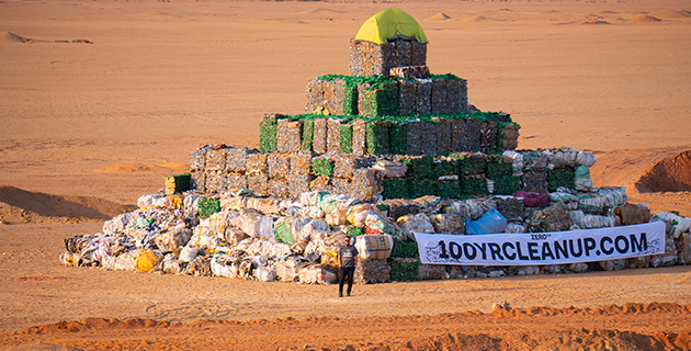 Zero Co 100yr Cleanup builds plastic waste pyramid - PKN Packaging News