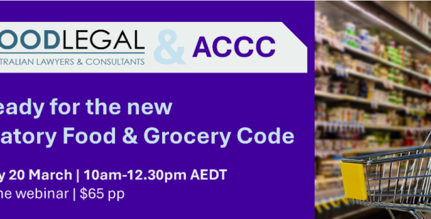 Preparing for the Mandatory Food & Grocery Code - Food & Drink Business
