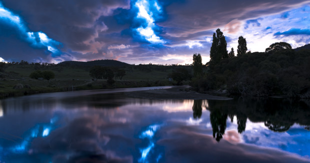 Grassy reflection - Australian Photography