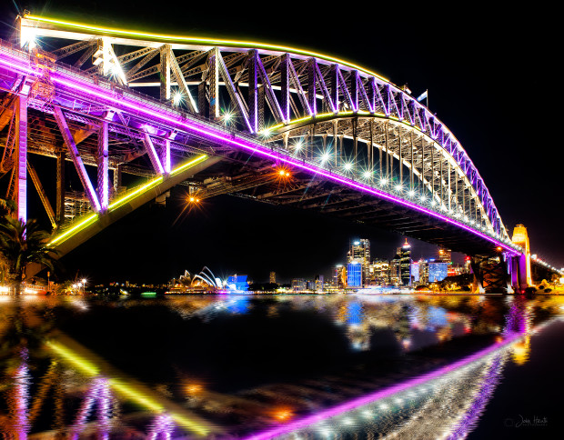 Vivid Bridge - Australian Photography