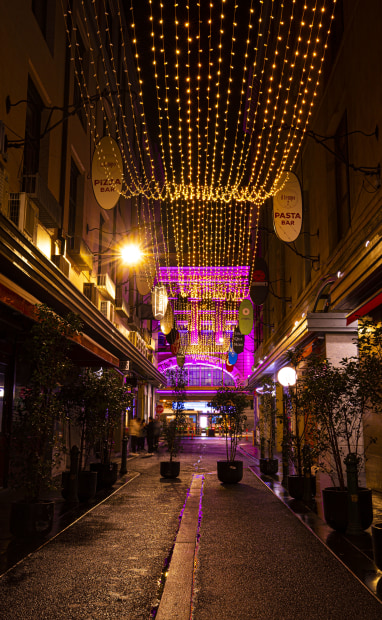 Laneway at night - The Landscape Awards