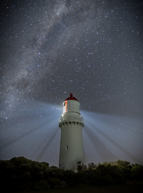 Lighthouse and milky way. - Australian Photography