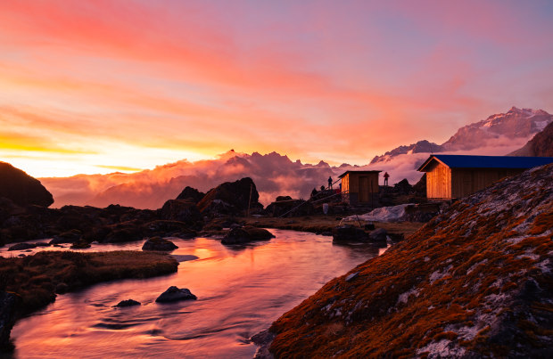 High altitude sunset - Australian Photography