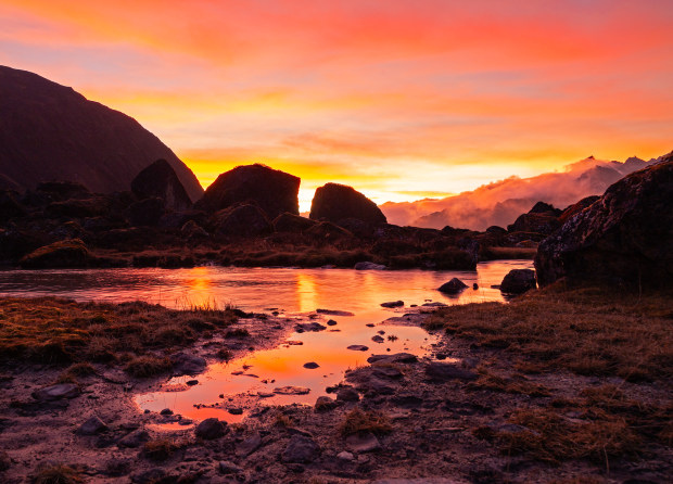 High altitude sunset - Australian Photography