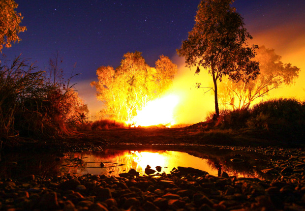 Infernal night sky - Australian Photography